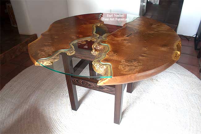 Round Live Edge Dining Table - Earl Nesbitt