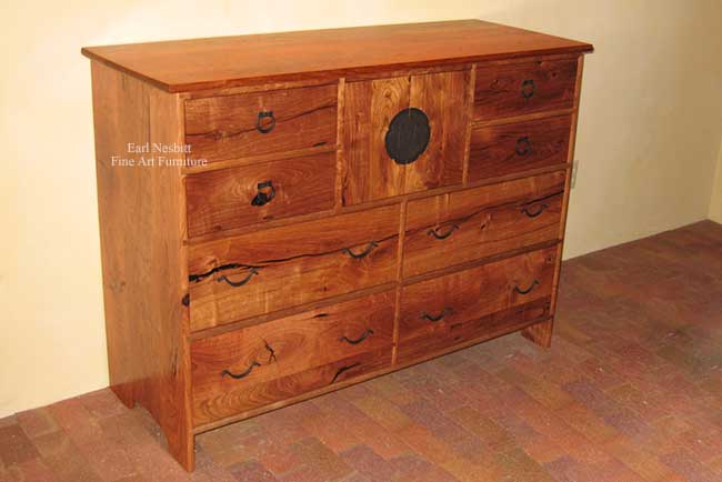 Beautiful Custom Made Wood Dresser by Earl Nesbitt